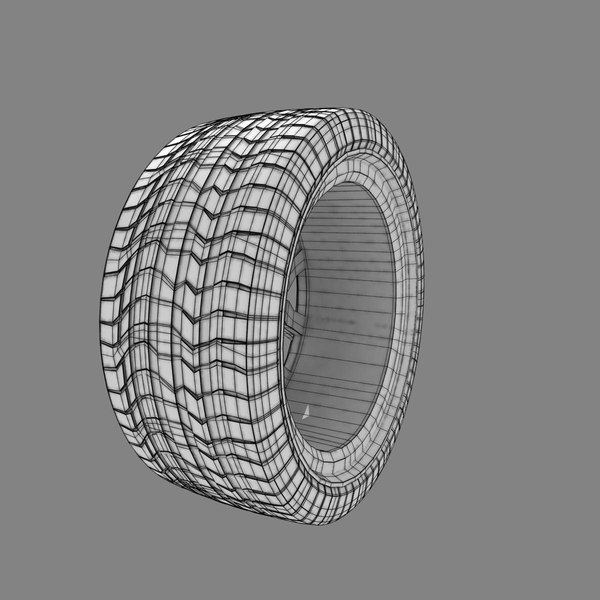 3d sports car rim tire