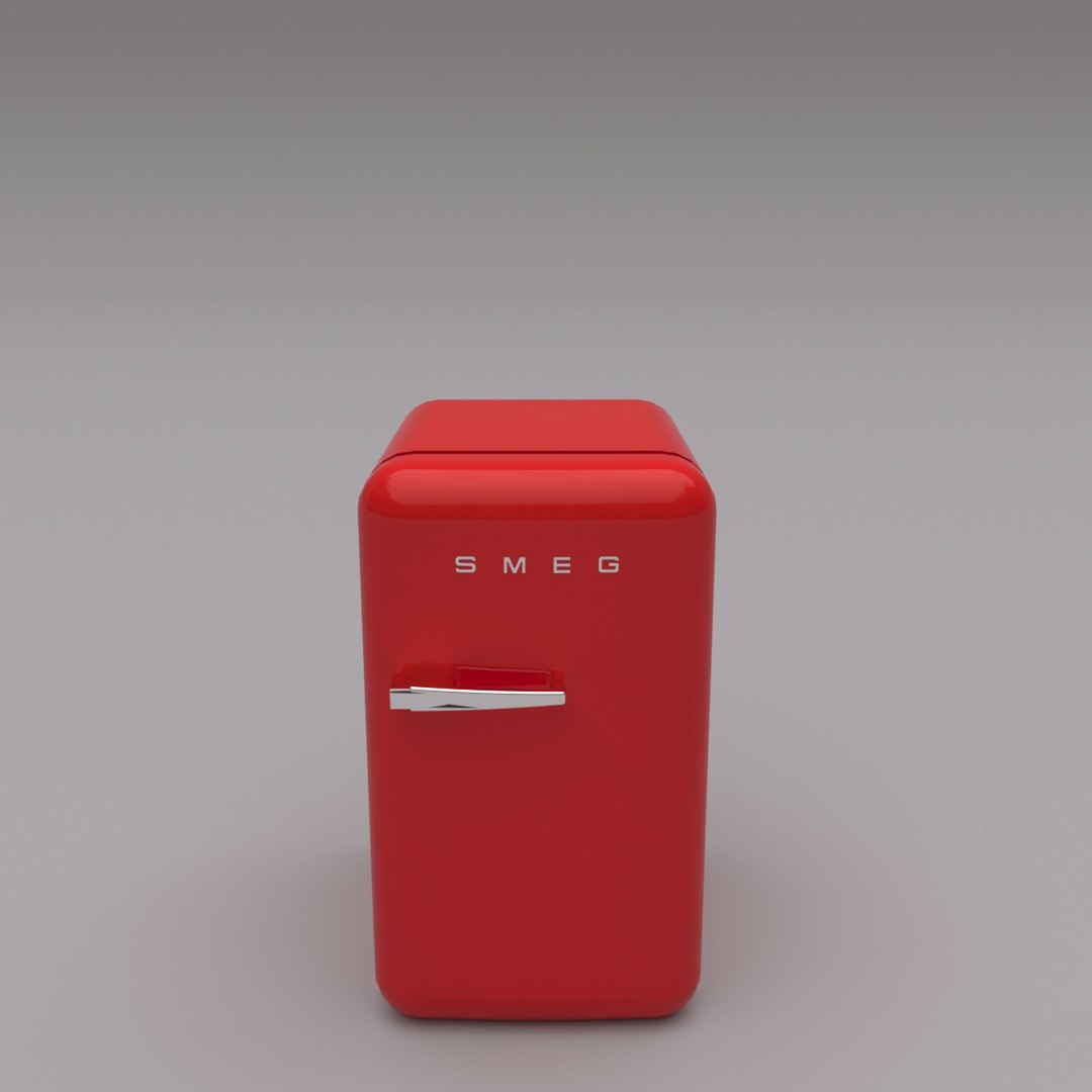 3D Smeg Mini Refrigerator - TurboSquid 1982132