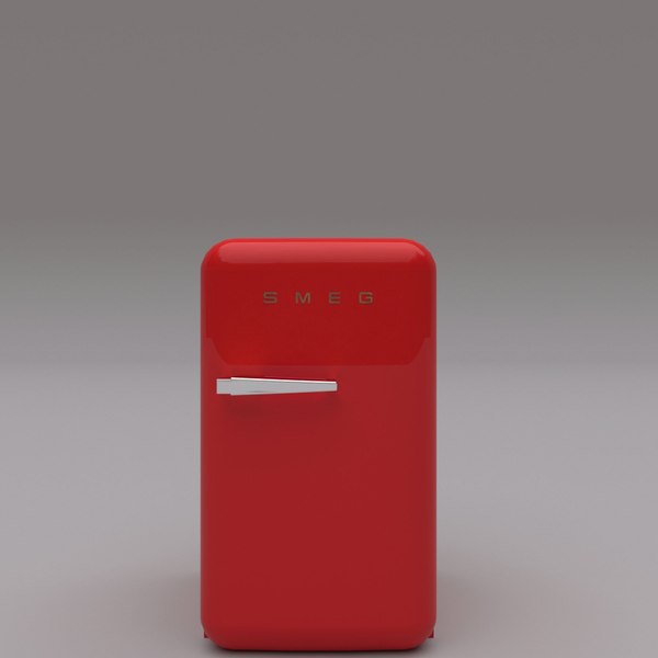 3D smeg mini refrigerator - TurboSquid 1982132