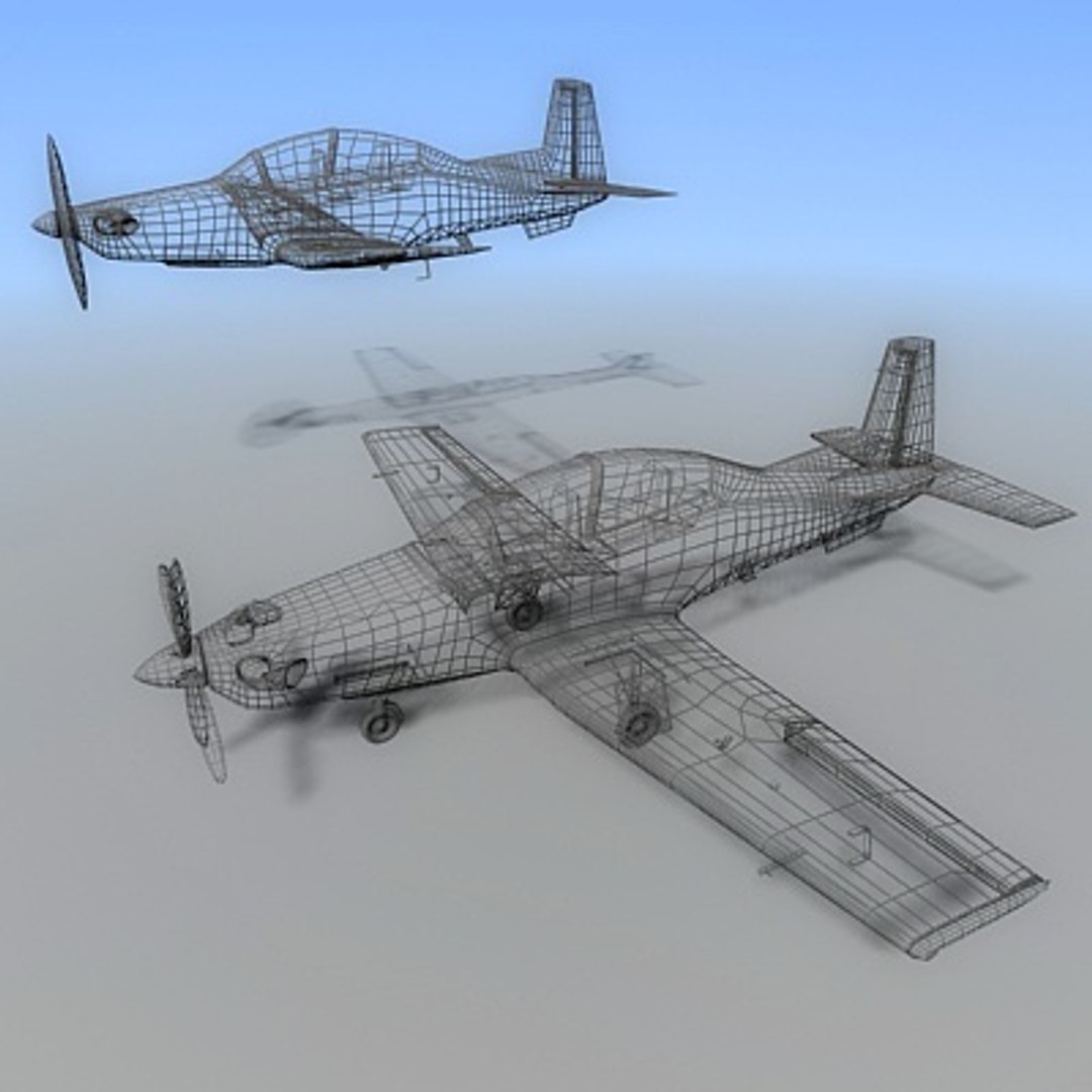 3d T-6a Texan Ii - Model