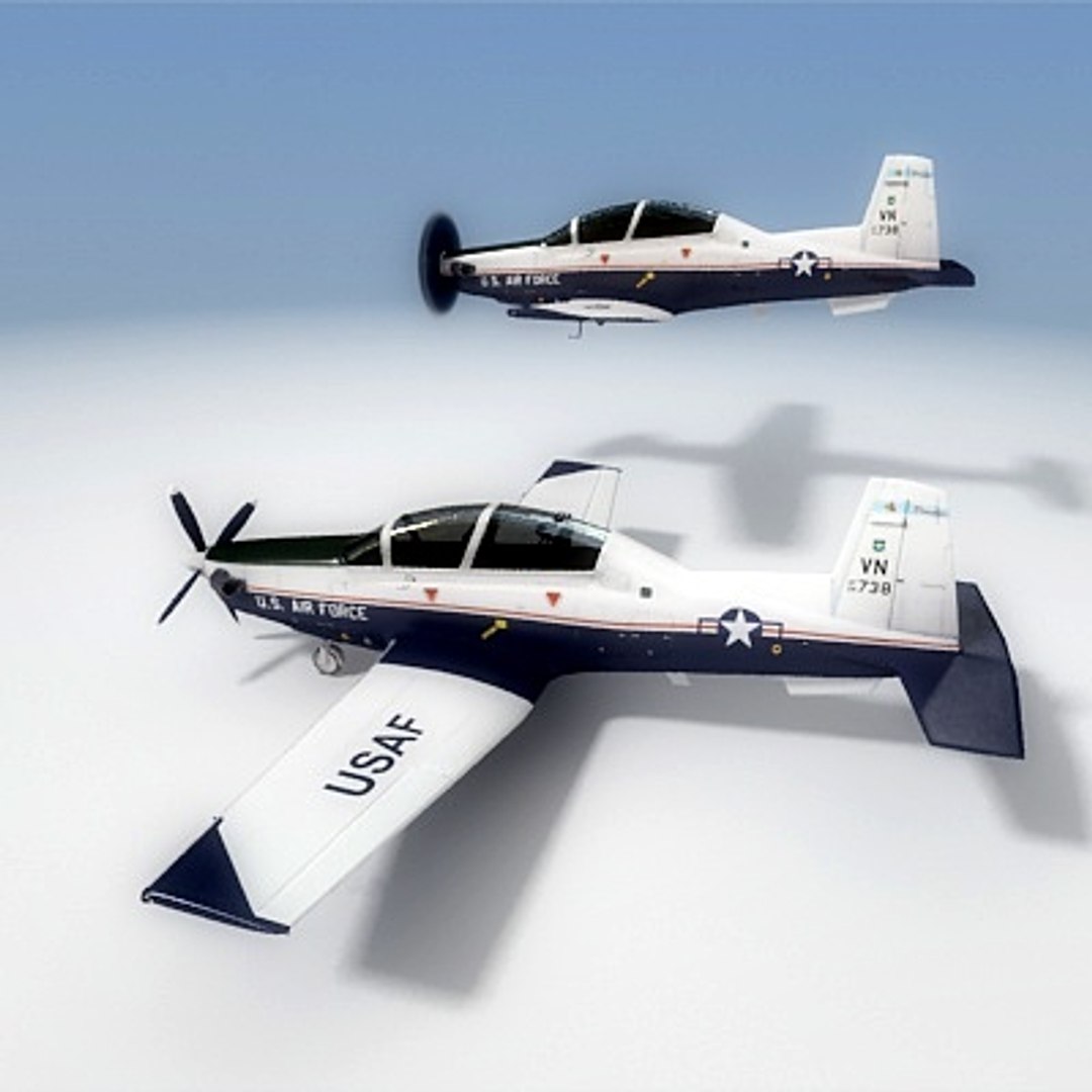 3d T-6a Texan Ii - Model