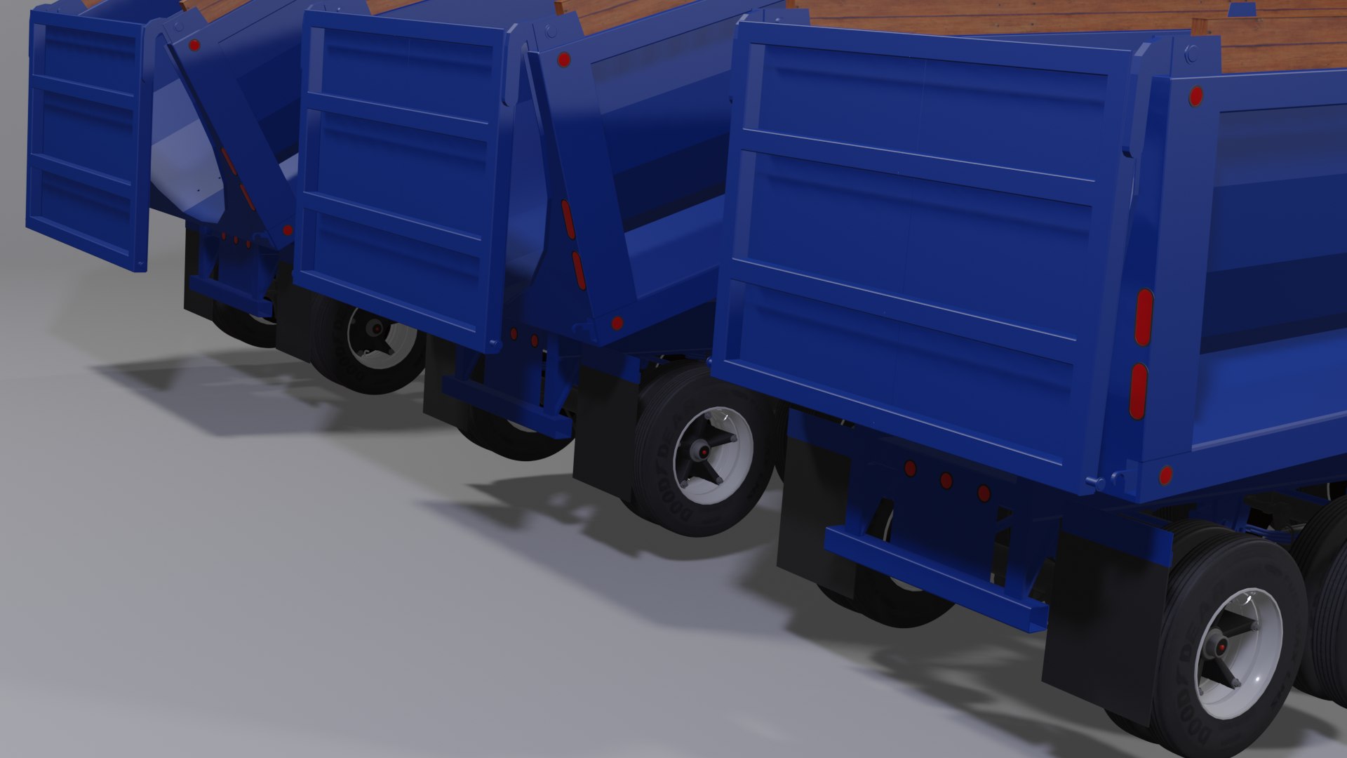 3D Dump Trailer 48 Foot Round Body - TurboSquid 1805317