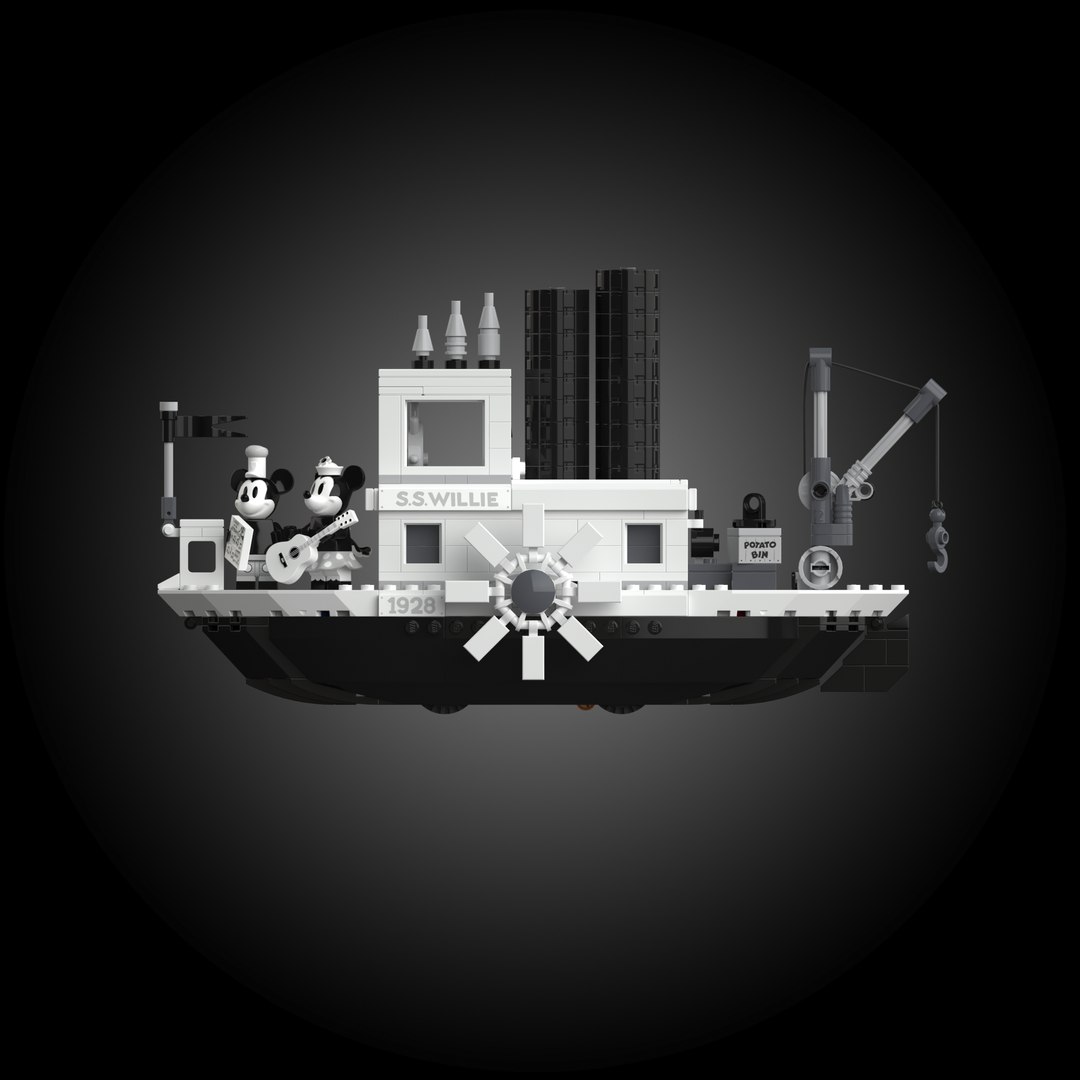 3D Mickey Mouse 21317 Steamboat Model - TurboSquid 1555939