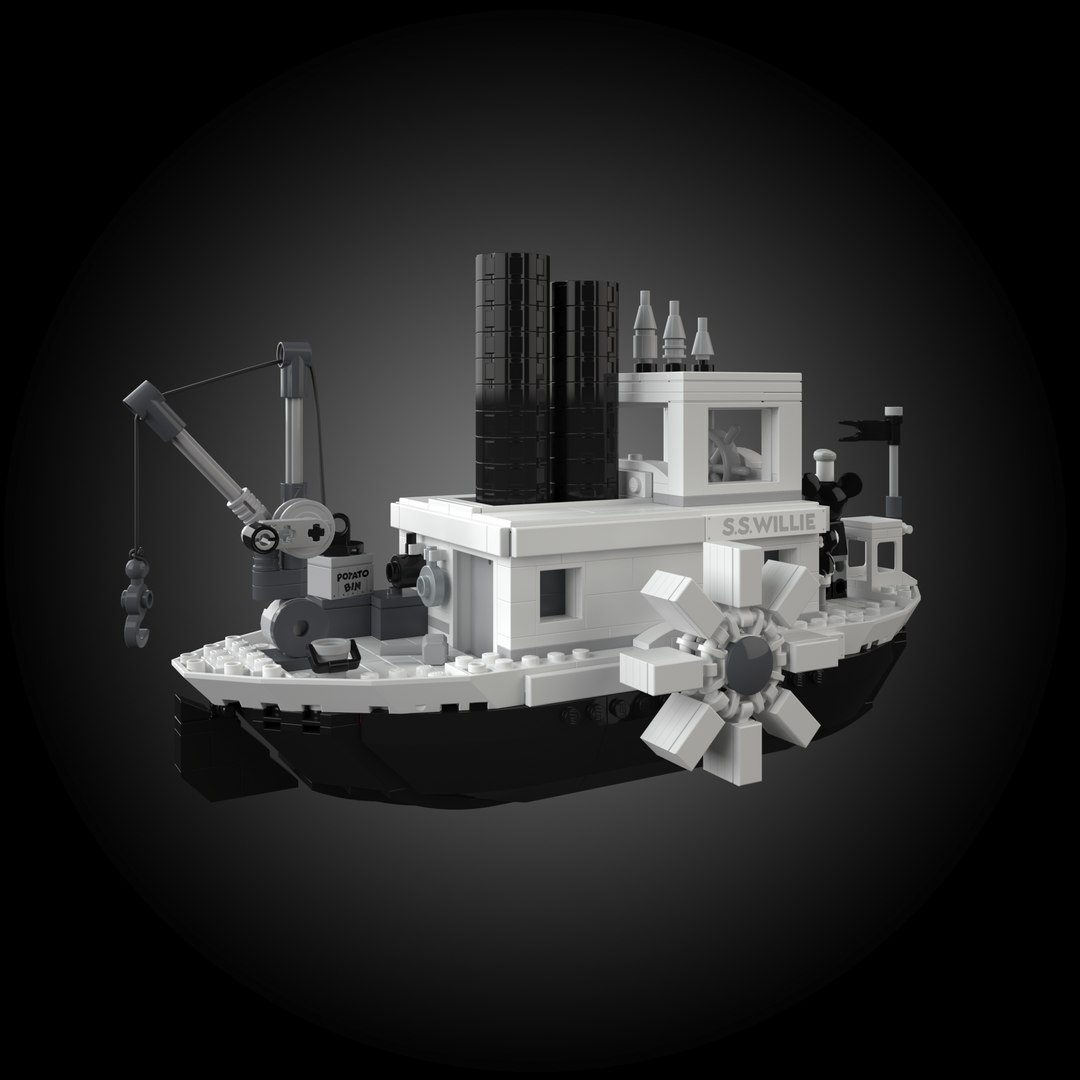 3D Mickey Mouse 21317 Steamboat Model - TurboSquid 1555939