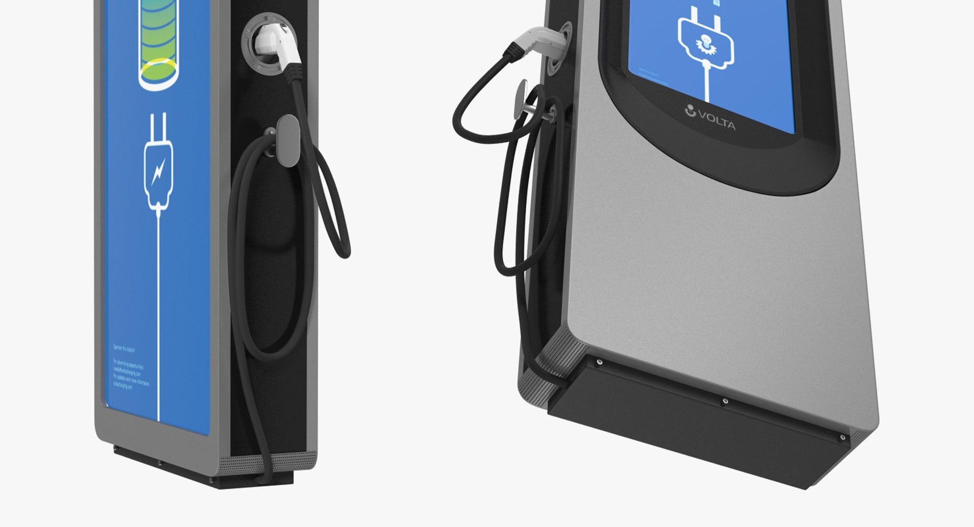 Electric car charging station 3D model - TurboSquid 1232634