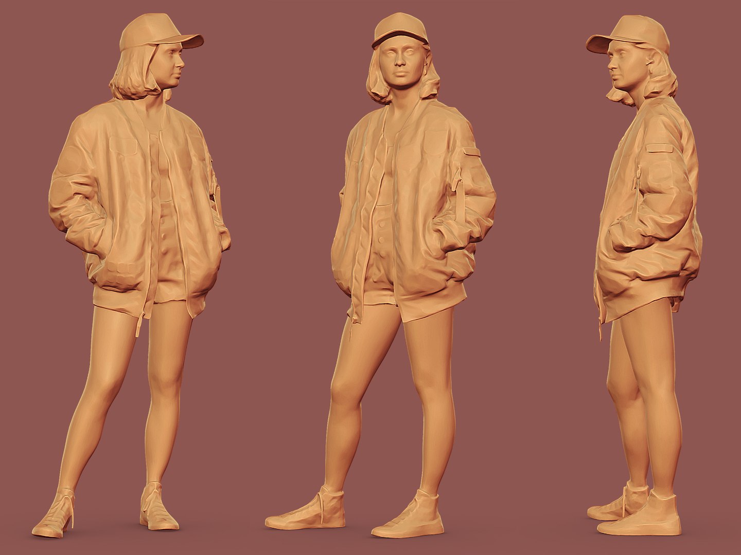 3D Cheeky Girl Model - TurboSquid 1836269