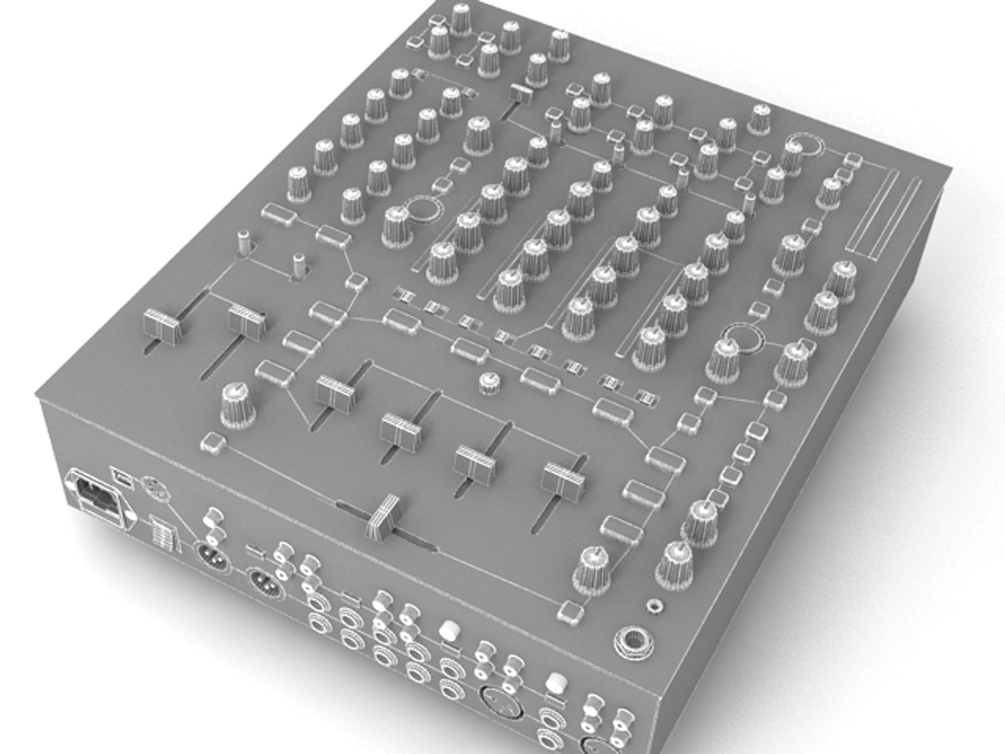 Behringer Nox 606 Mixer 3d Obj