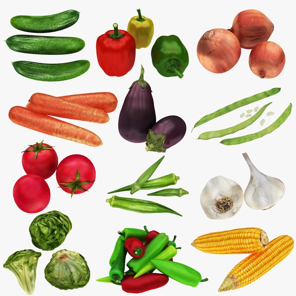 3d vegetables basket