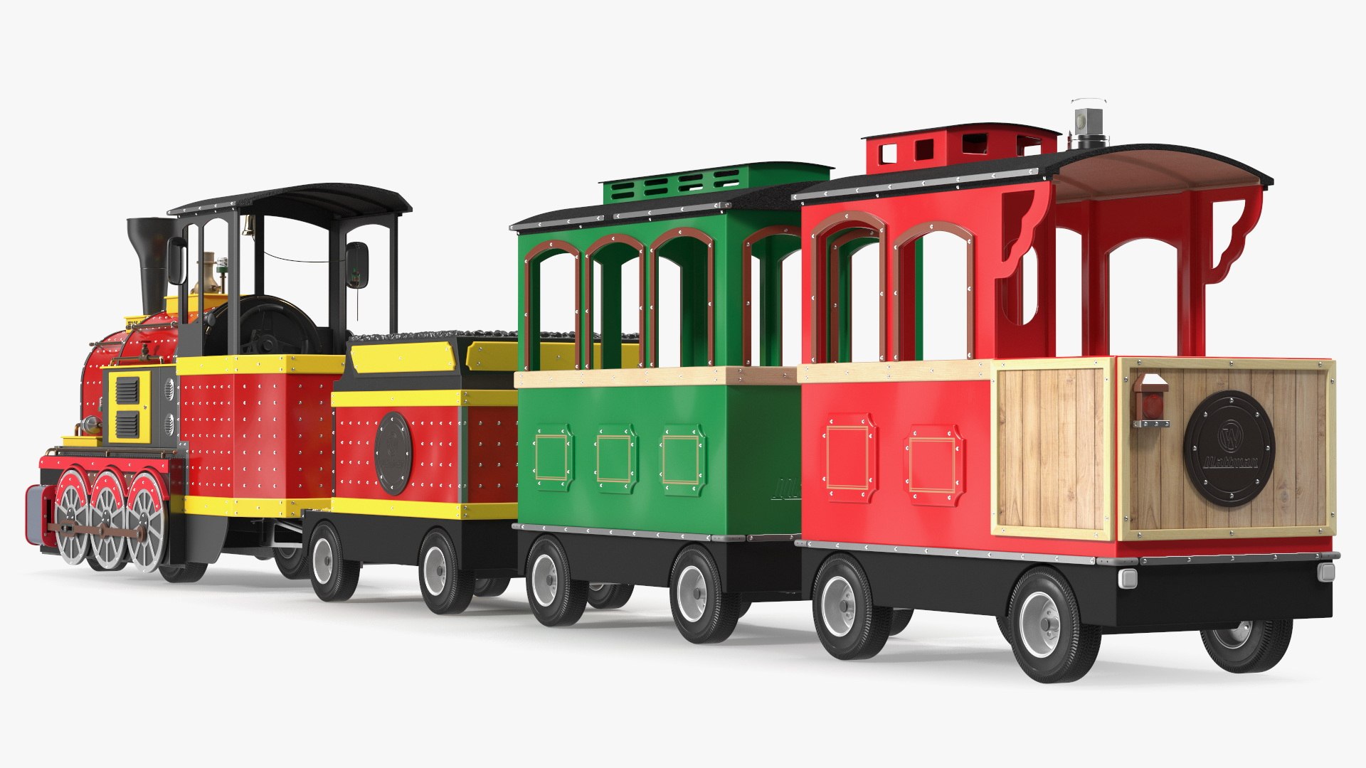 3D Children Train Wattman Mini Express Rigged model - TurboSquid 2055938