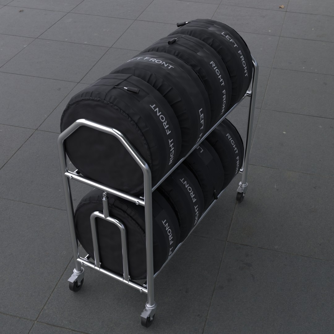 3D Trolley With Tire Heating Blankets 2 - TurboSquid 2293625