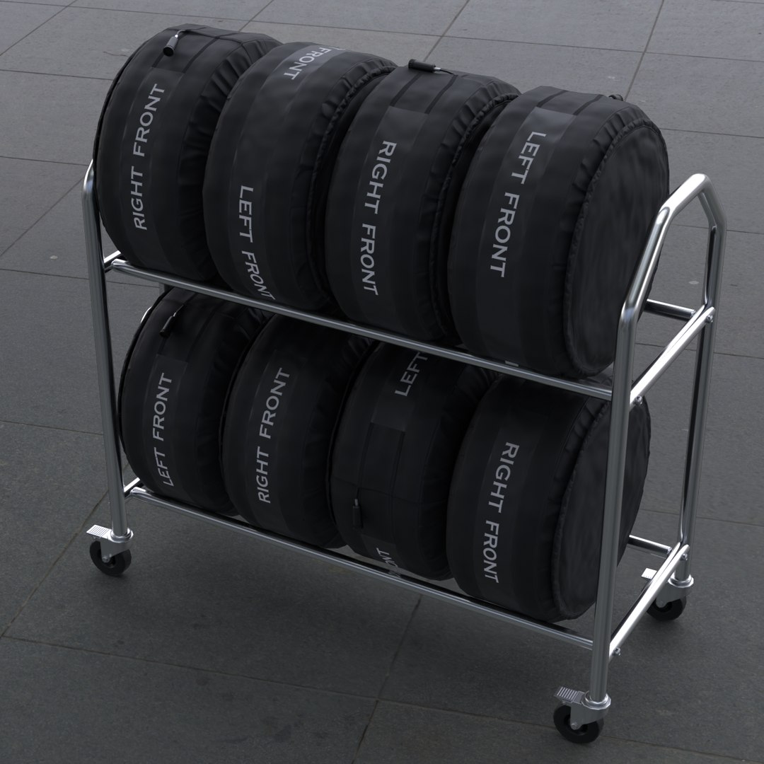 3D Trolley With Tire Heating Blankets 2 - TurboSquid 2293625