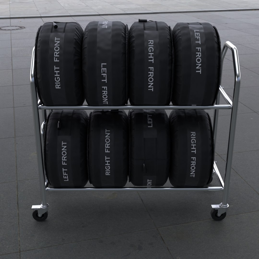3D Trolley With Tire Heating Blankets 2 - TurboSquid 2293625