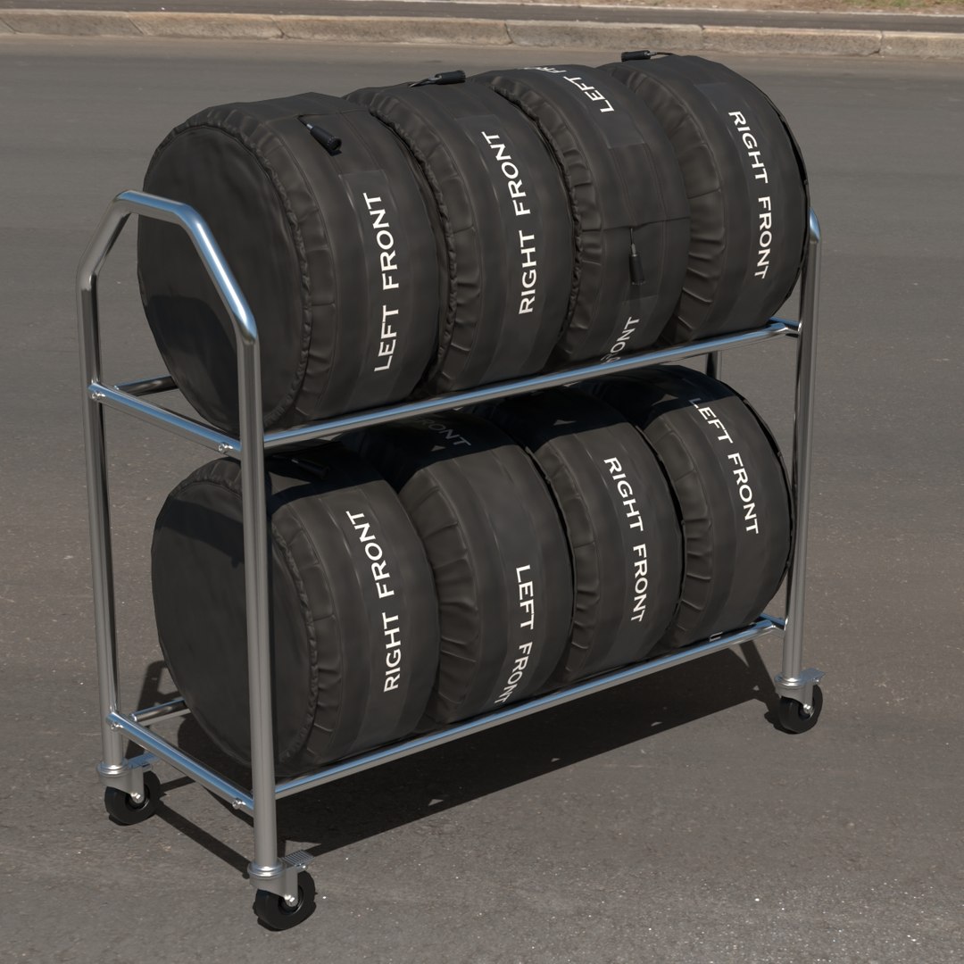3D Trolley With Tire Heating Blankets 2 - TurboSquid 2293625