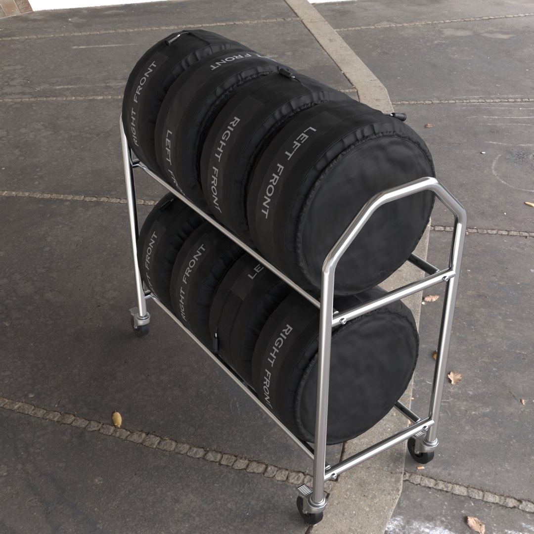 3D Trolley With Tire Heating Blankets 2 - TurboSquid 2293625