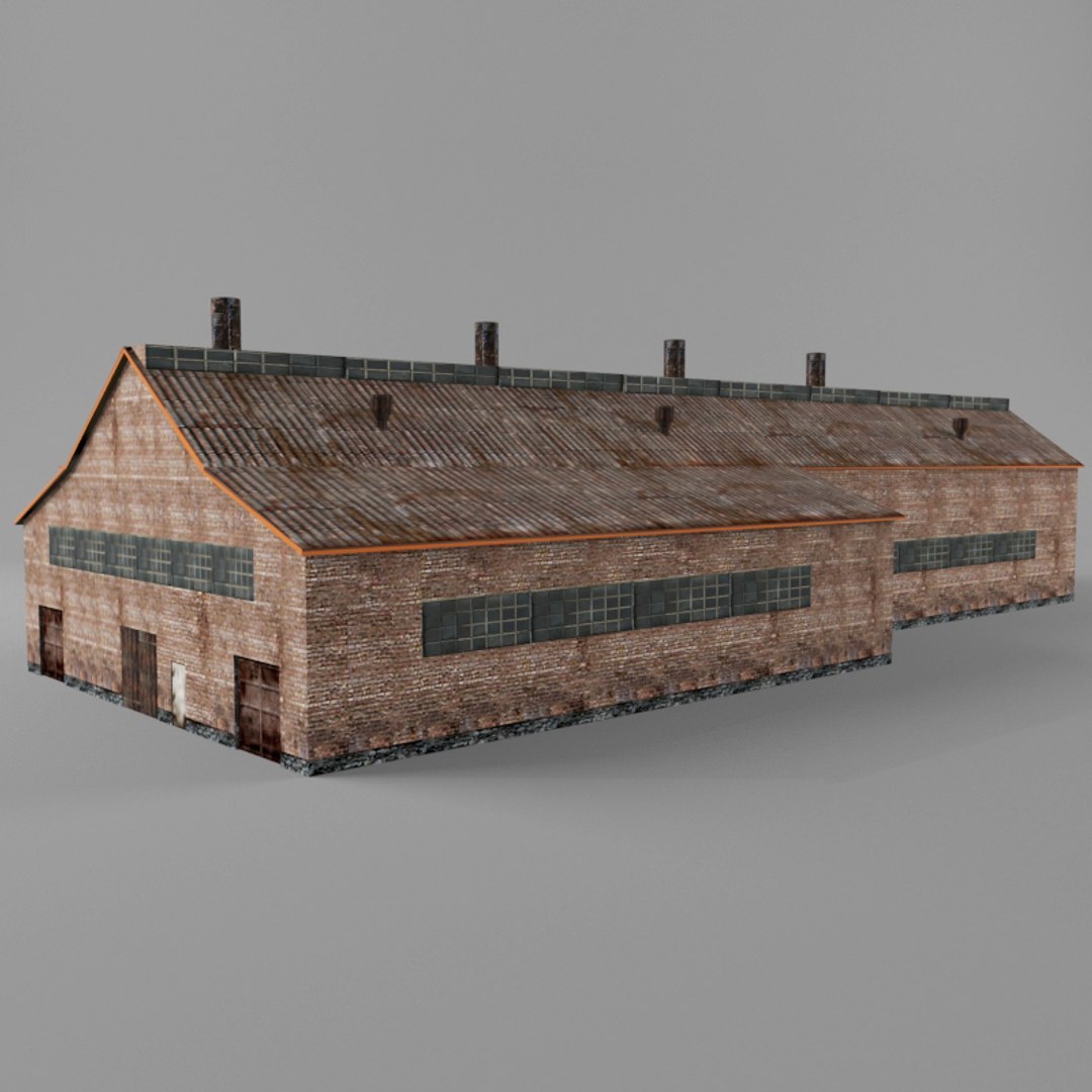 3d Model Of Factory Industrial Structure