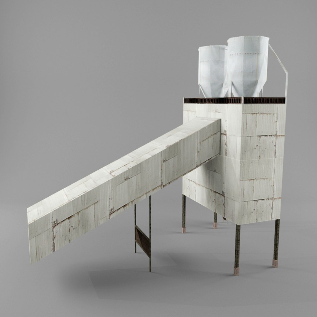 3d Model Of Factory Industrial Structure