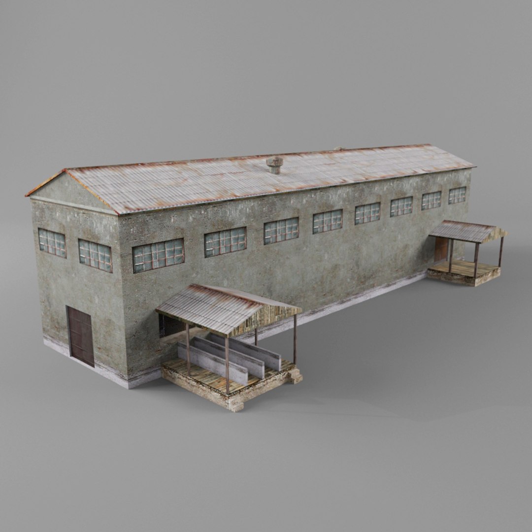 3d Model Of Factory Industrial Structure