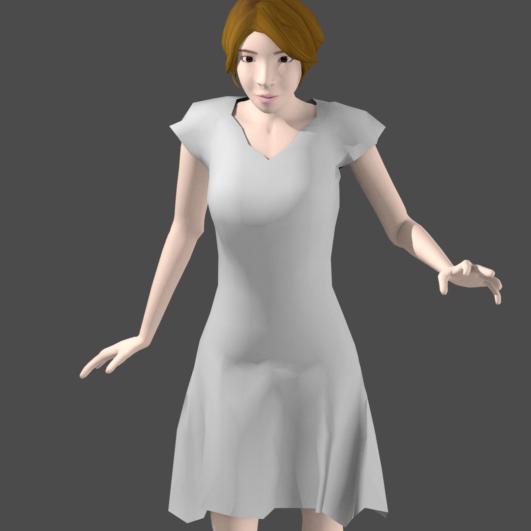 Cute College Student Model - TurboSquid 1389099