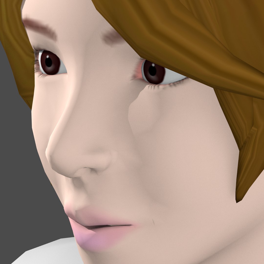 Cute College Student Model - TurboSquid 1389099