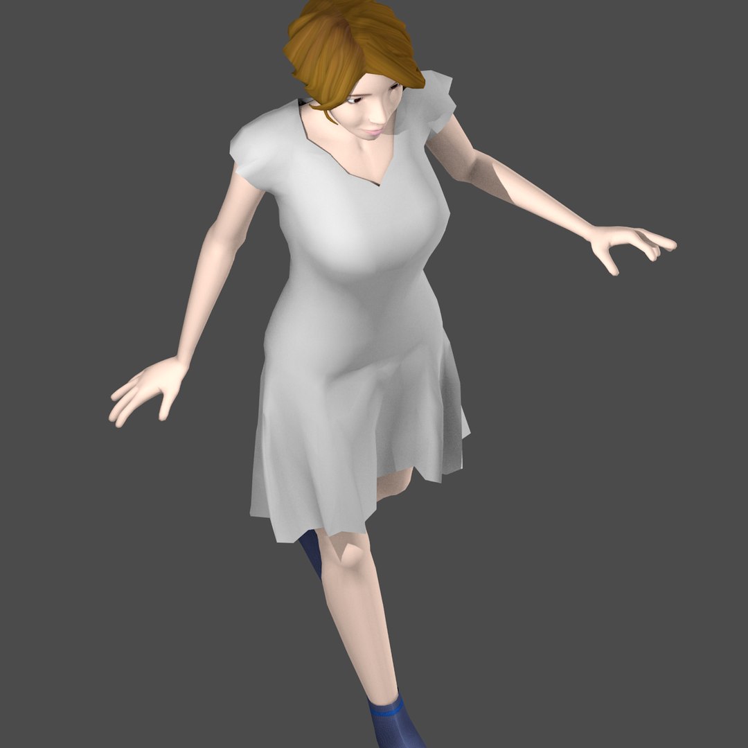 Cute College Student Model - TurboSquid 1389099