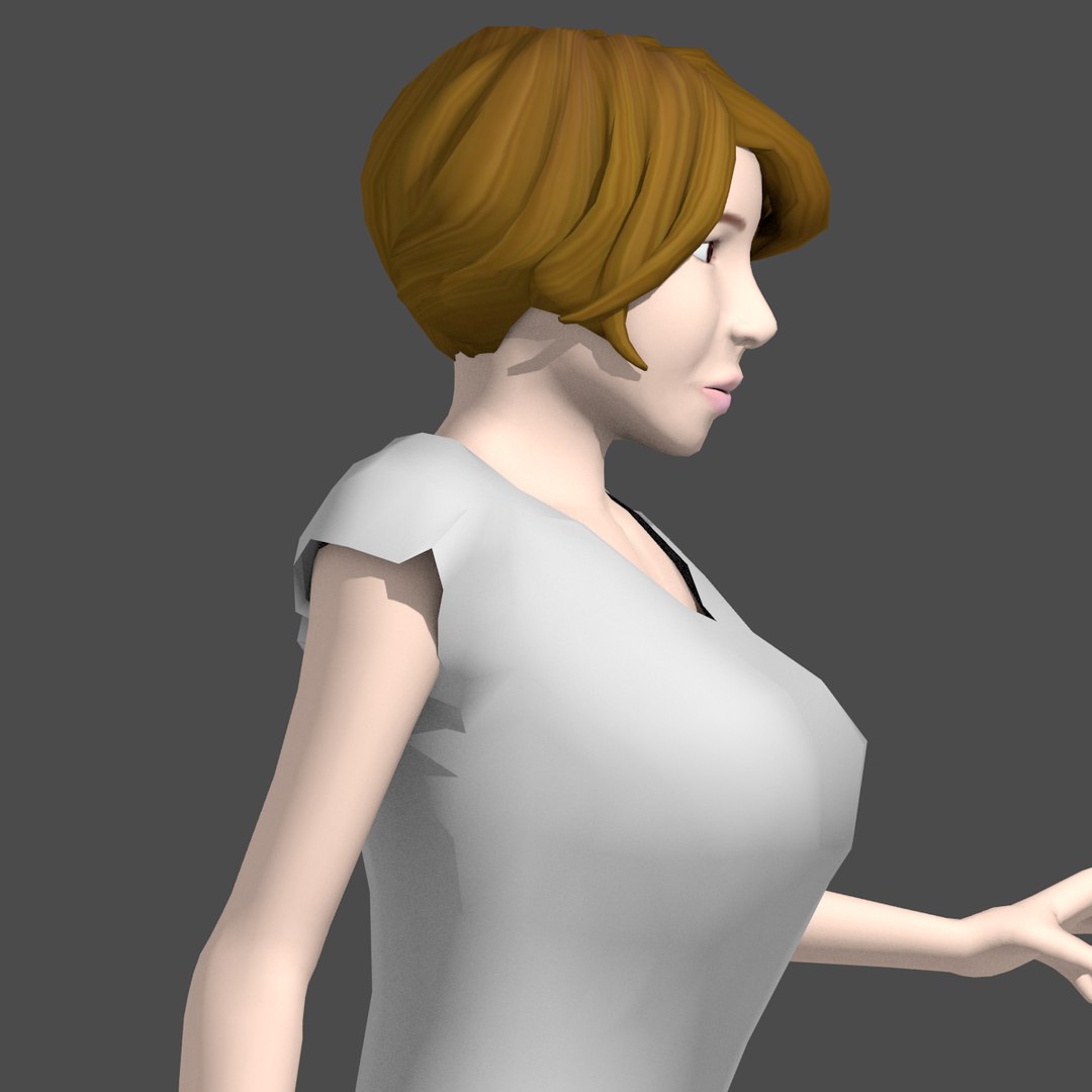 Cute College Student Model - TurboSquid 1389099