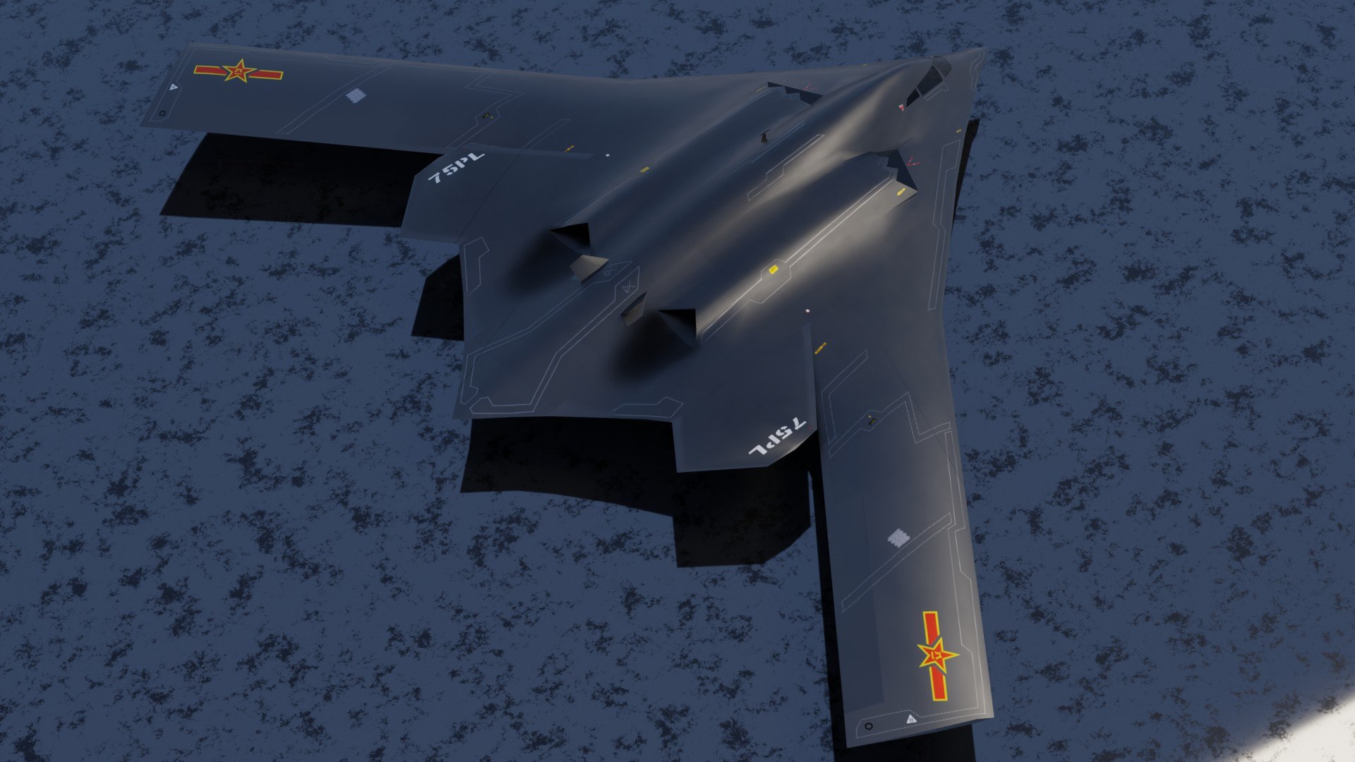 3D Xian H-20 Stealth Bomber Model - TurboSquid 2098084