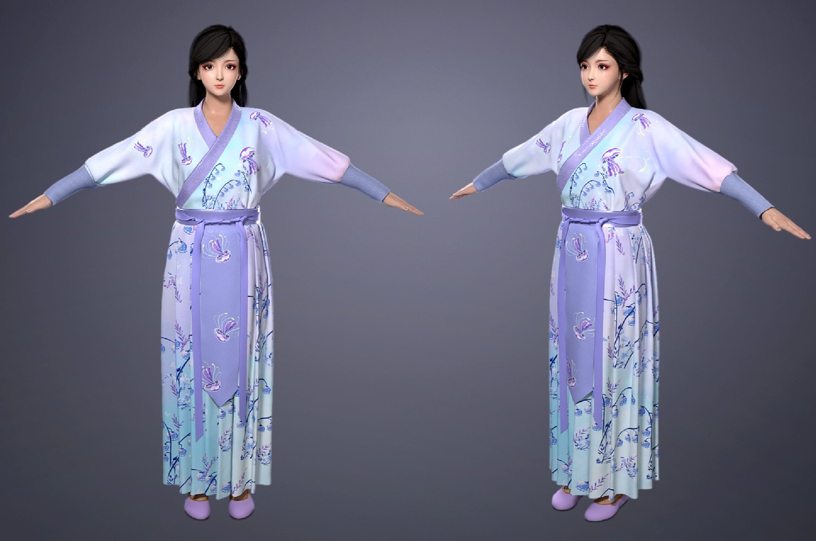 3D Beautiful Women In Ancient China Model - TurboSquid 2202958