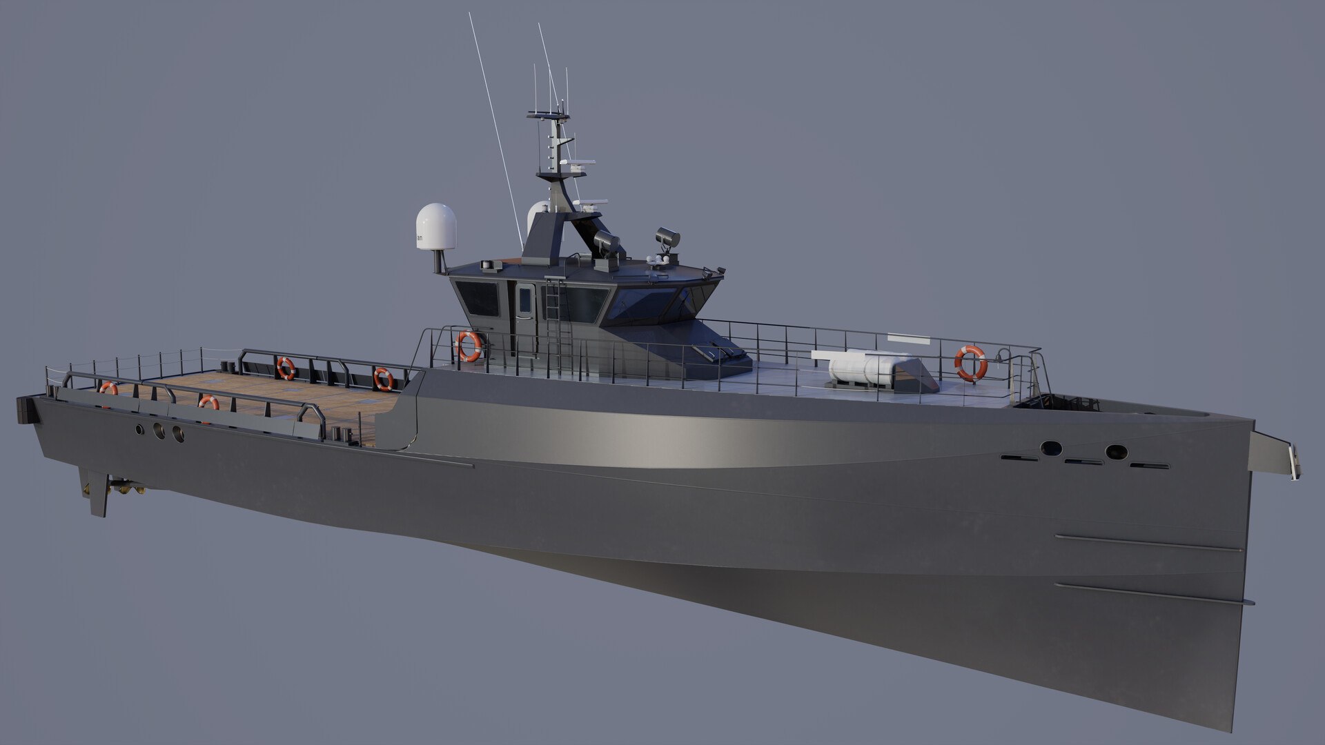 VX Patrick Blackett Patrol Boat 3D Model - TurboSquid 2418536