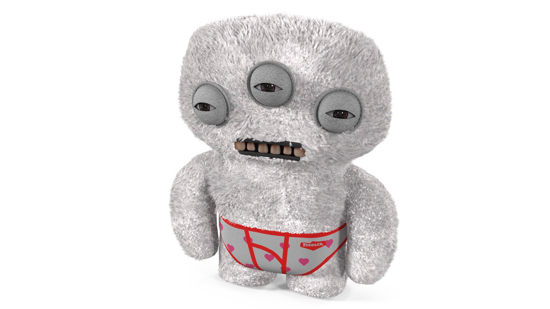 Fuggler Annoyed Plush Alien Toy White Fur For Maya Model - TurboSquid ...
