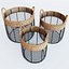 3d Iron Seagrass Baskets Model