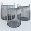 3d Iron Seagrass Baskets Model