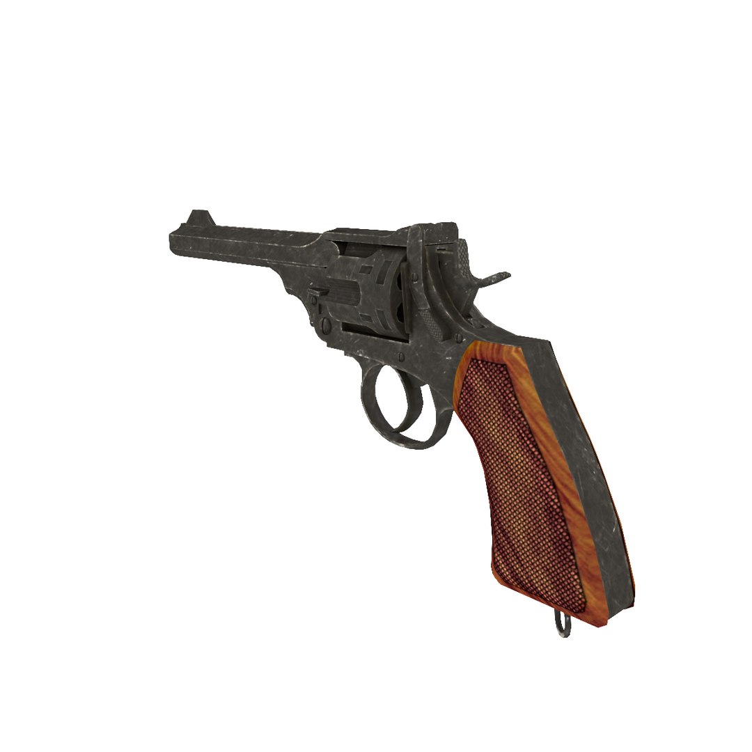 3d Model Webley Revolver