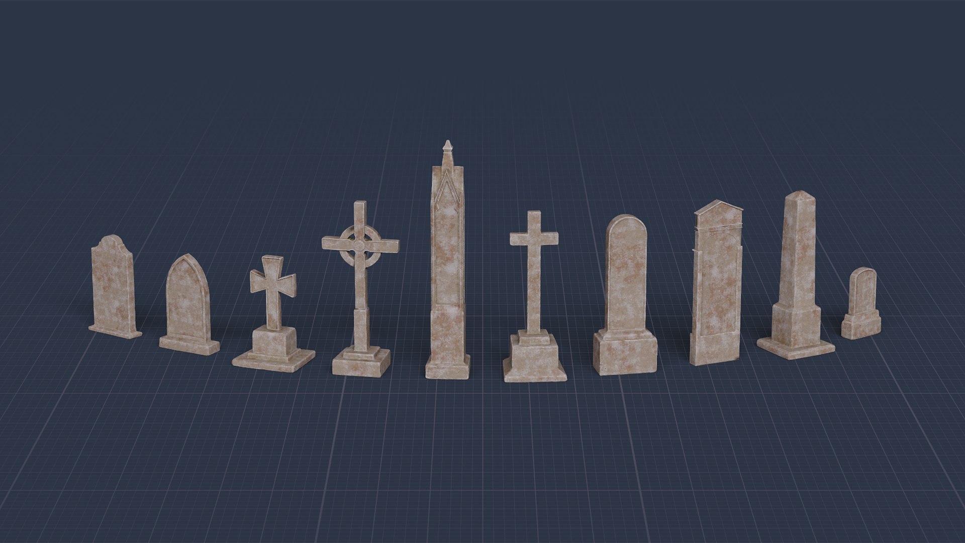 Graveyard Pack Vol 01 - Variant 04 3D Model - TurboSquid 2304800