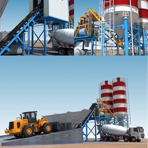 3d model cement mixer