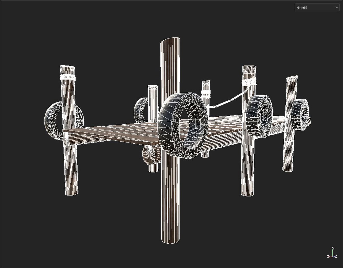 3D Model Old Pier - TurboSquid 2252415