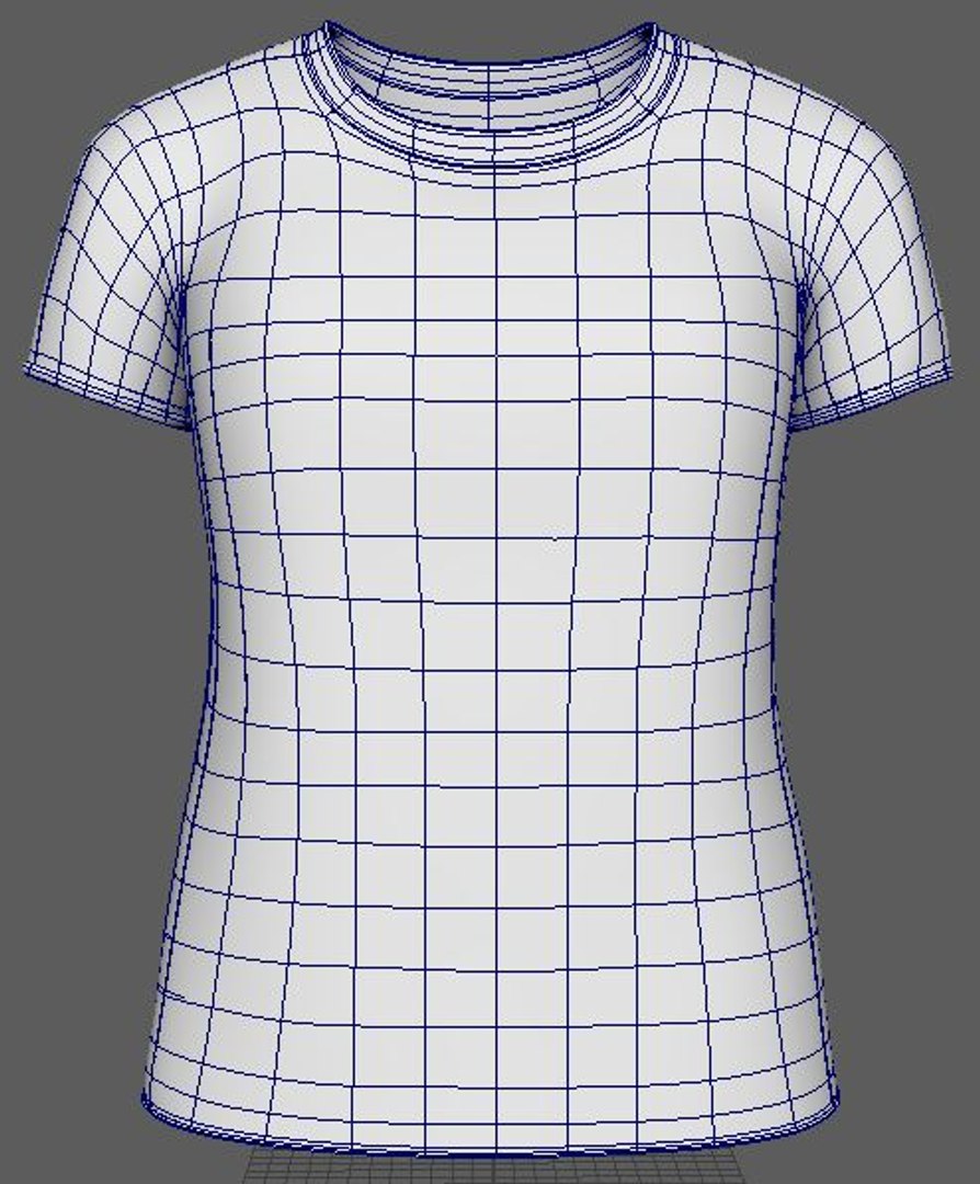 3D Female T-shirt Model - TurboSquid 1459461