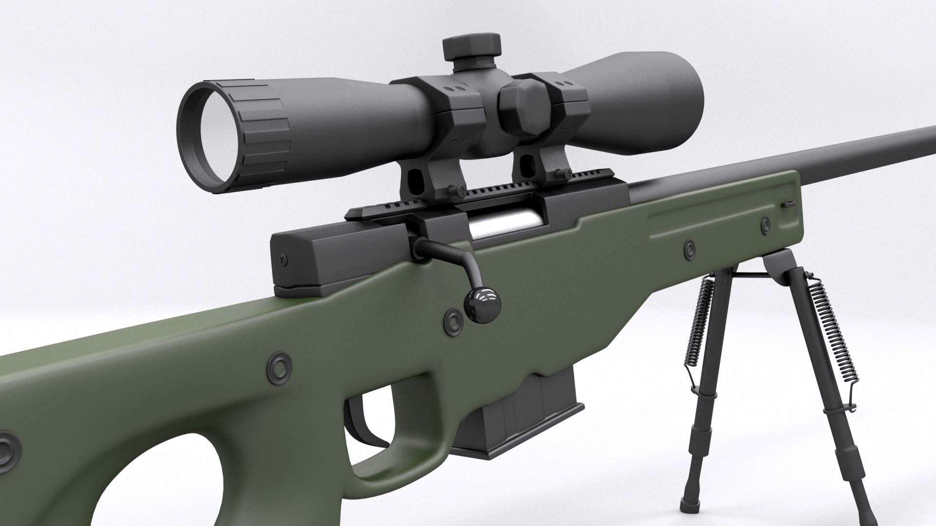 3D Awp Sniper Rifle - TurboSquid 1570052