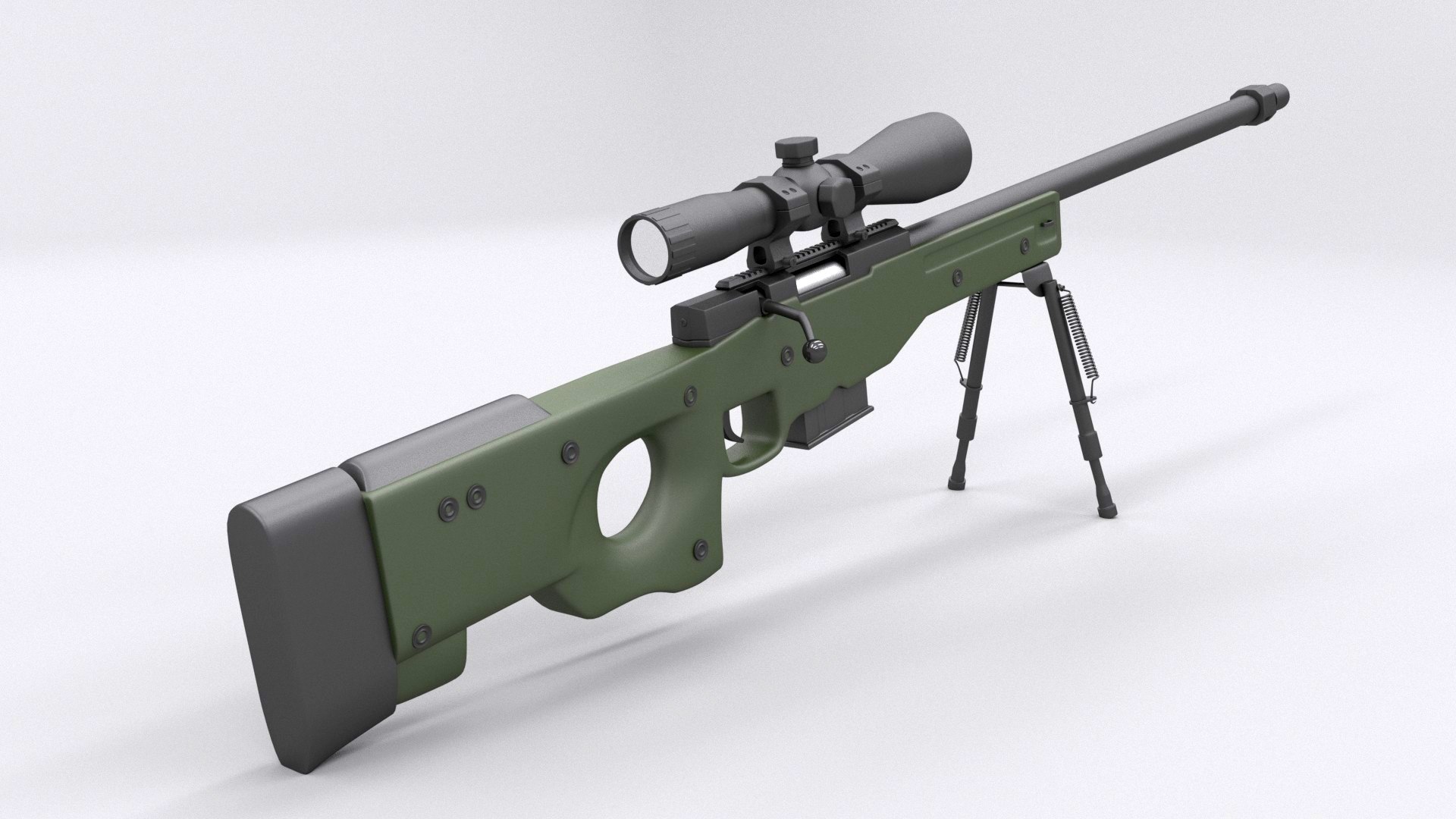 3D Awp Sniper Rifle - TurboSquid 1570052