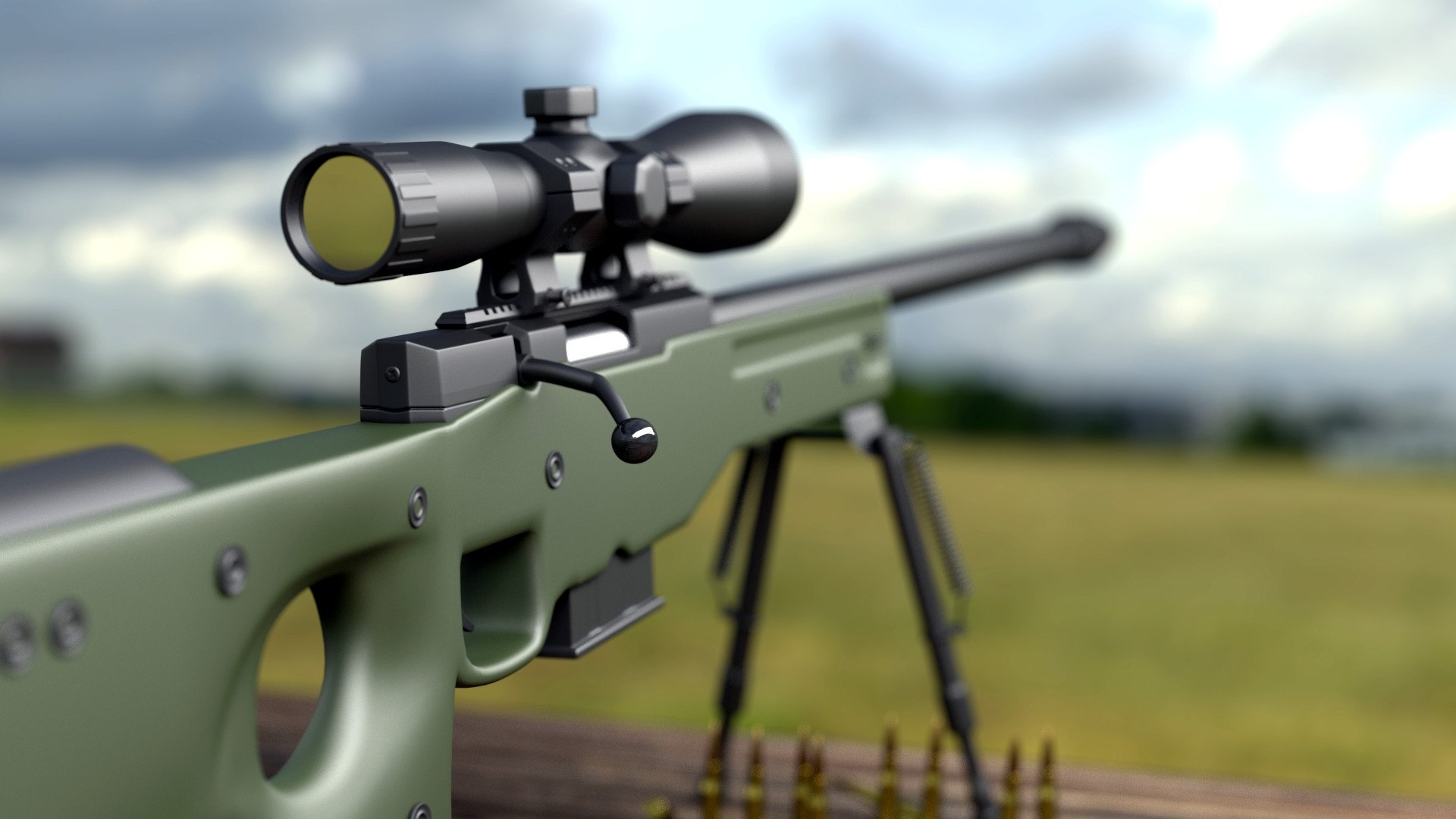 3D Awp Sniper Rifle - TurboSquid 1570052