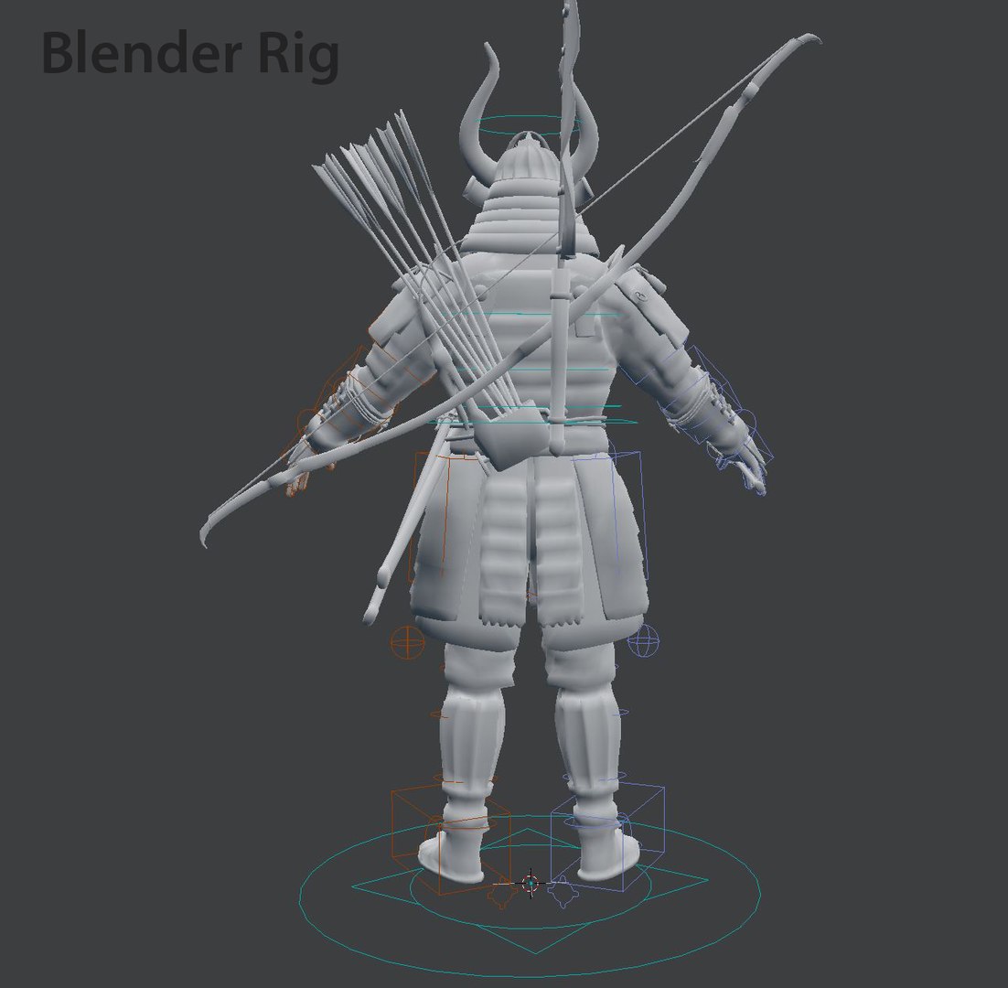 Samurai Character Unity Rigged 3D Model - TurboSquid 1325881