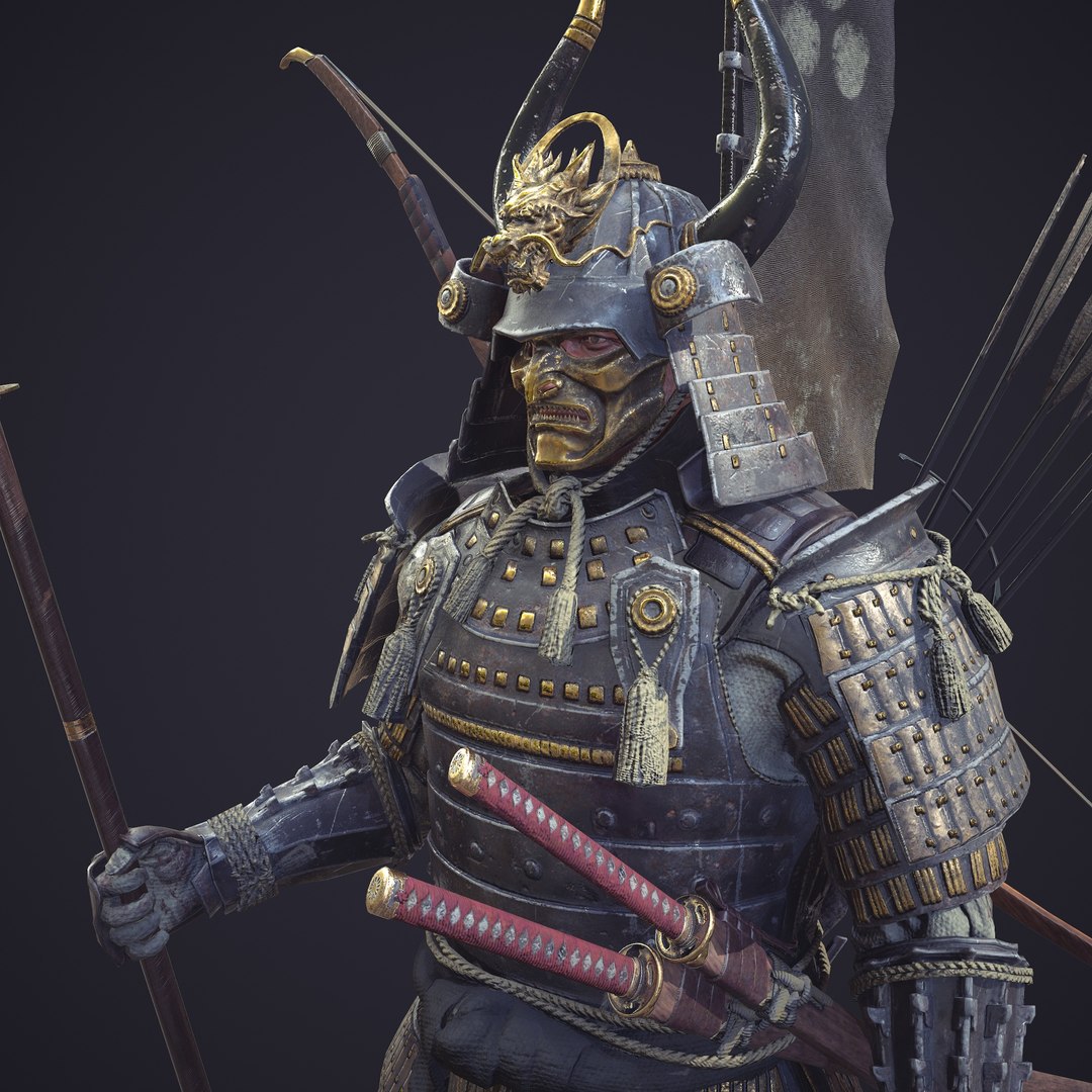 Samurai Character Unity Rigged 3D Model - TurboSquid 1325881