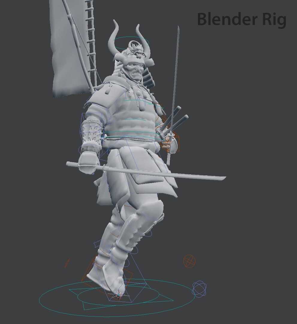Samurai character unity rigged 3D model - TurboSquid 1325881