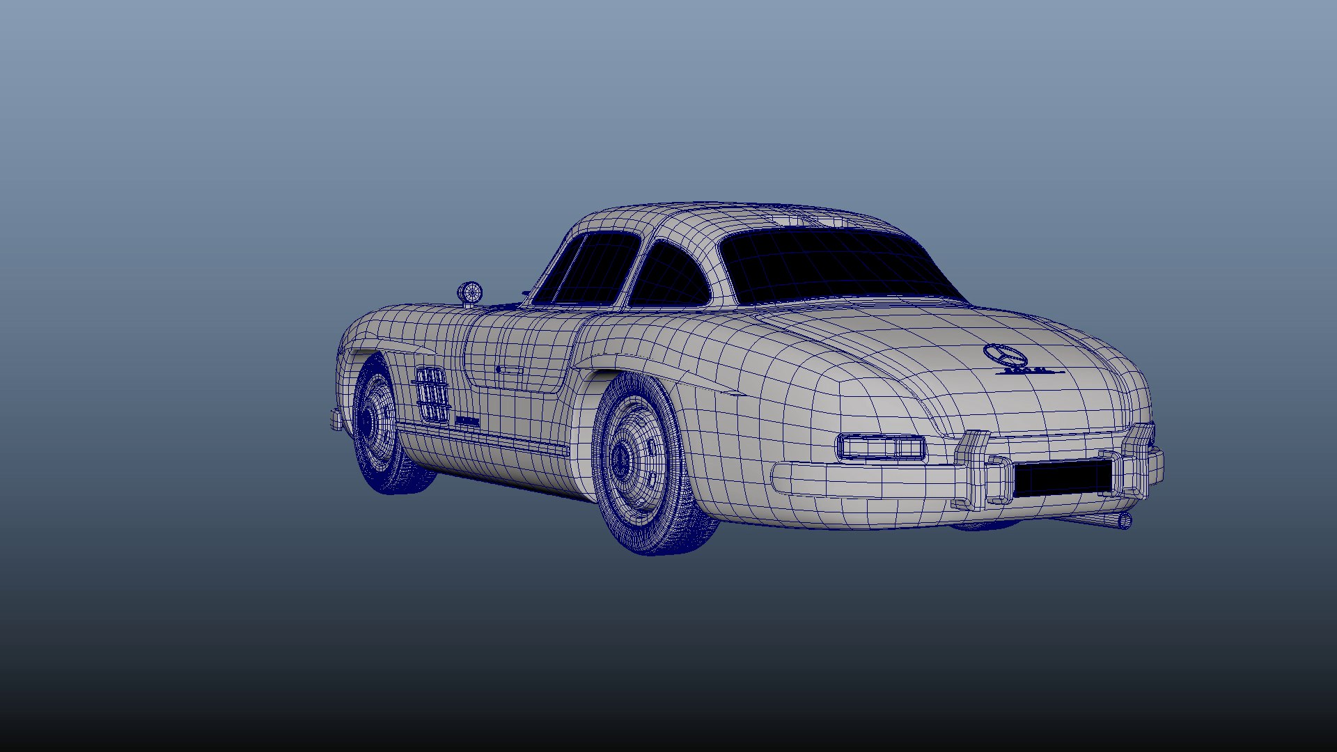 3D Mercedes 300 SL - TurboSquid 2236798