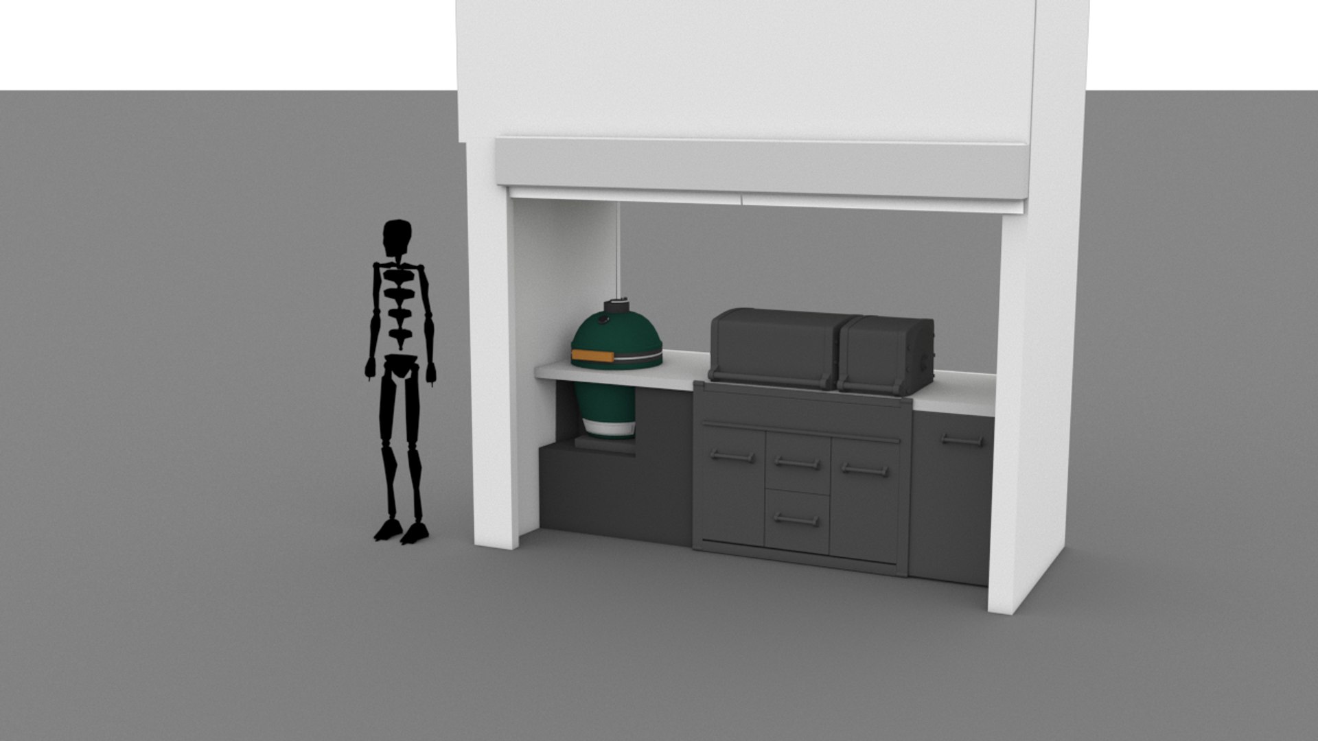 Grill Stall Model - TurboSquid 1415980