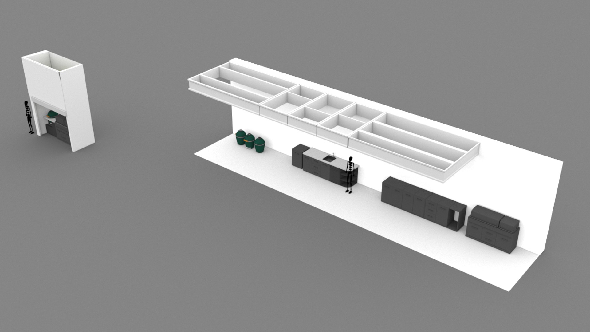 Grill Stall Model - TurboSquid 1415980