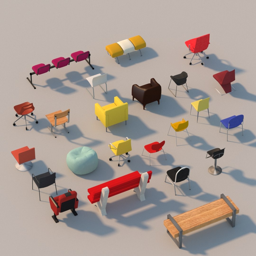 3D Interior Chairs - TurboSquid 1296128