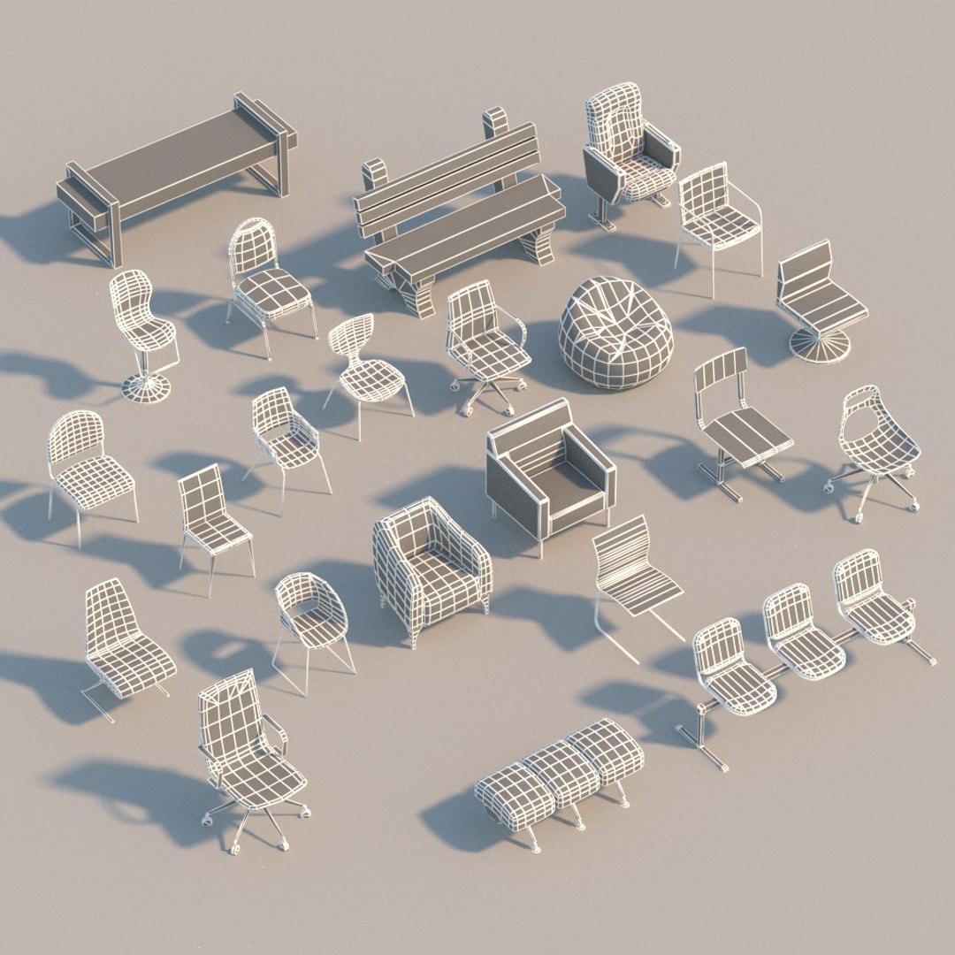 3D Interior Chairs - TurboSquid 1296128