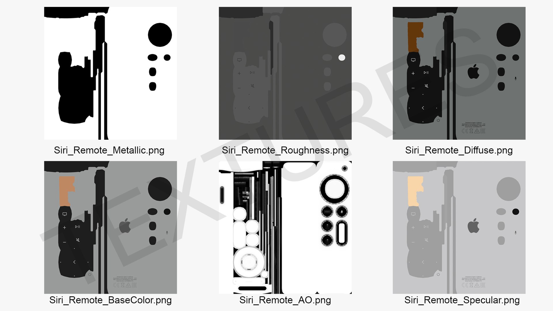 Apple TV Siri Remote 2nd Generation 3D Model - TurboSquid 1759840