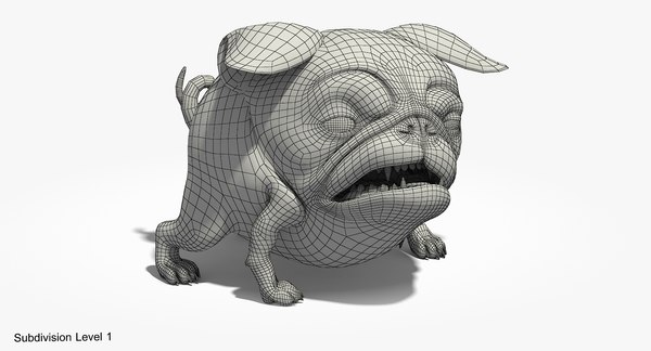 Character rig pug 3D model - TurboSquid 1354808