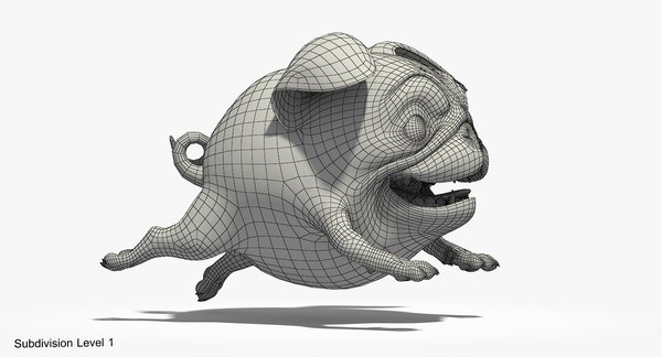 Character rig pug 3D model - TurboSquid 1354808